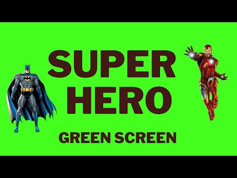 SUPER HERO IN GREEN SCREEN BACKGROUND |COPYRIGHT FREE CONTENT - YouTube