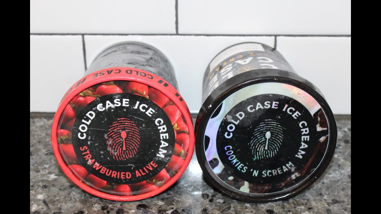 Cold Case Ice Cream: Strawburied Alive & Cookies ‘N Scream Review - YouTube