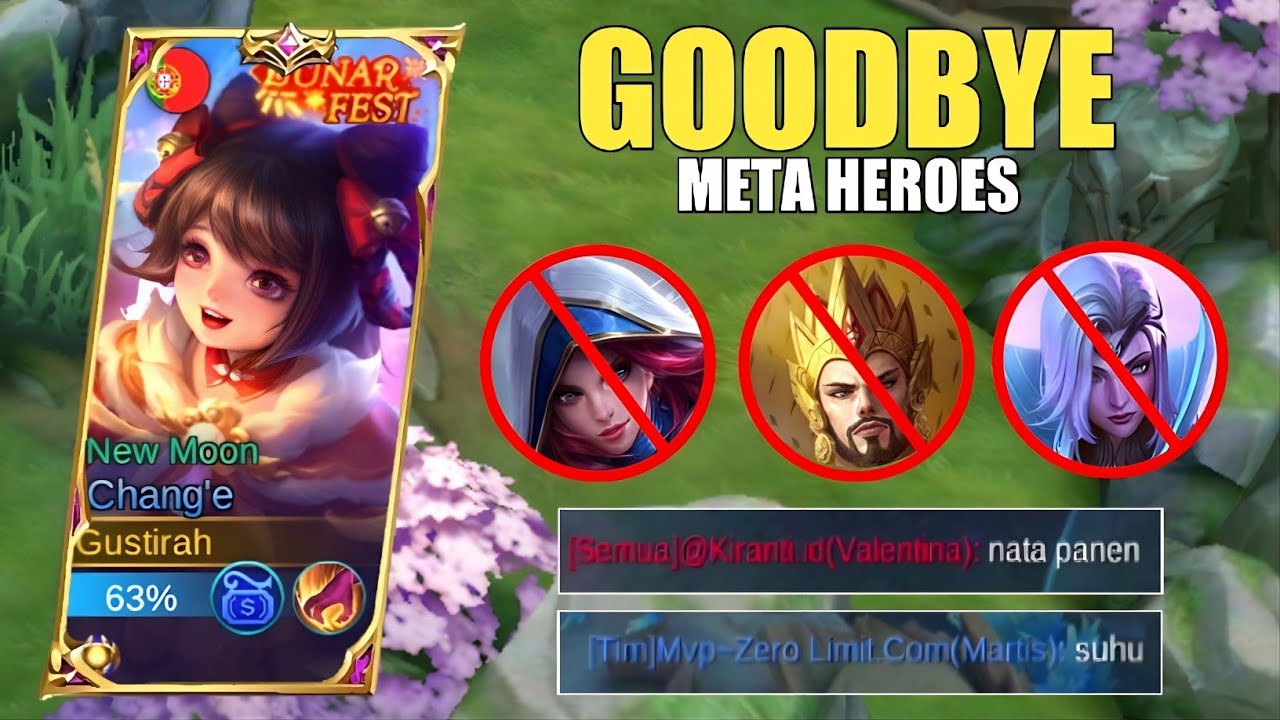 GOODBYE META HEROES! CHANG'E NEW META BRUTAL DAMAGE🔥 INSANT DELETE | BEST BUILD CHANG'E 2023 ...
