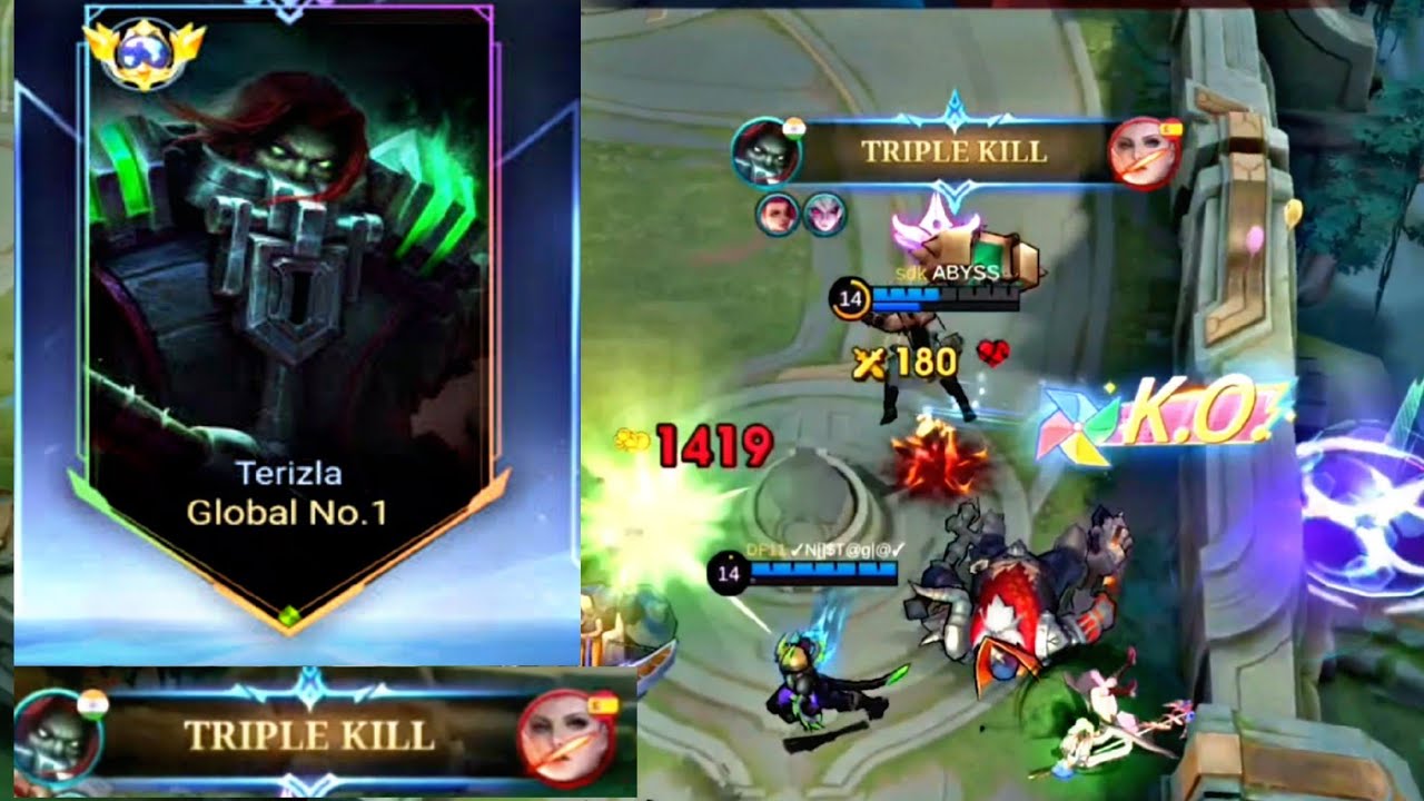 TERIZLA BEST BUILD 2024 |DOUBLE TRIPLE KILL | TERIZLA TOP 1 GLOBAL BUILD ~MOBILE LEGENDS - YouTube