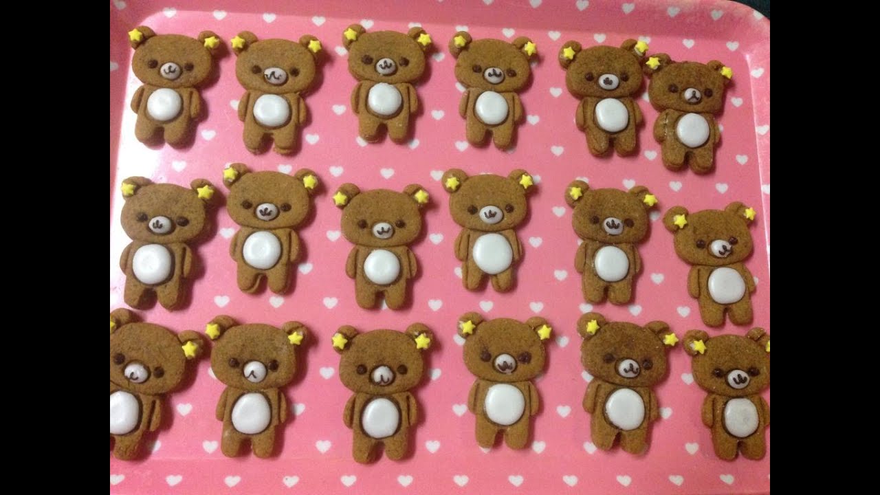 Gingerbread Rilakkuma Cookies - YouTube
