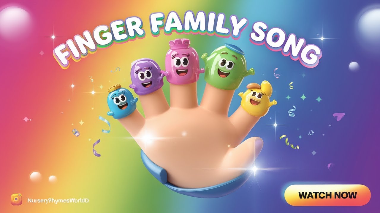 Finger Family Sing Along Song For Kids | CocoCherry Nursery Rhymes ...