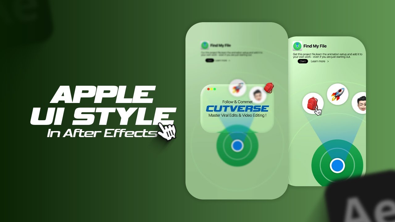 Viral Apple UI Animation Style Tutorial | After Effects - YouTube
