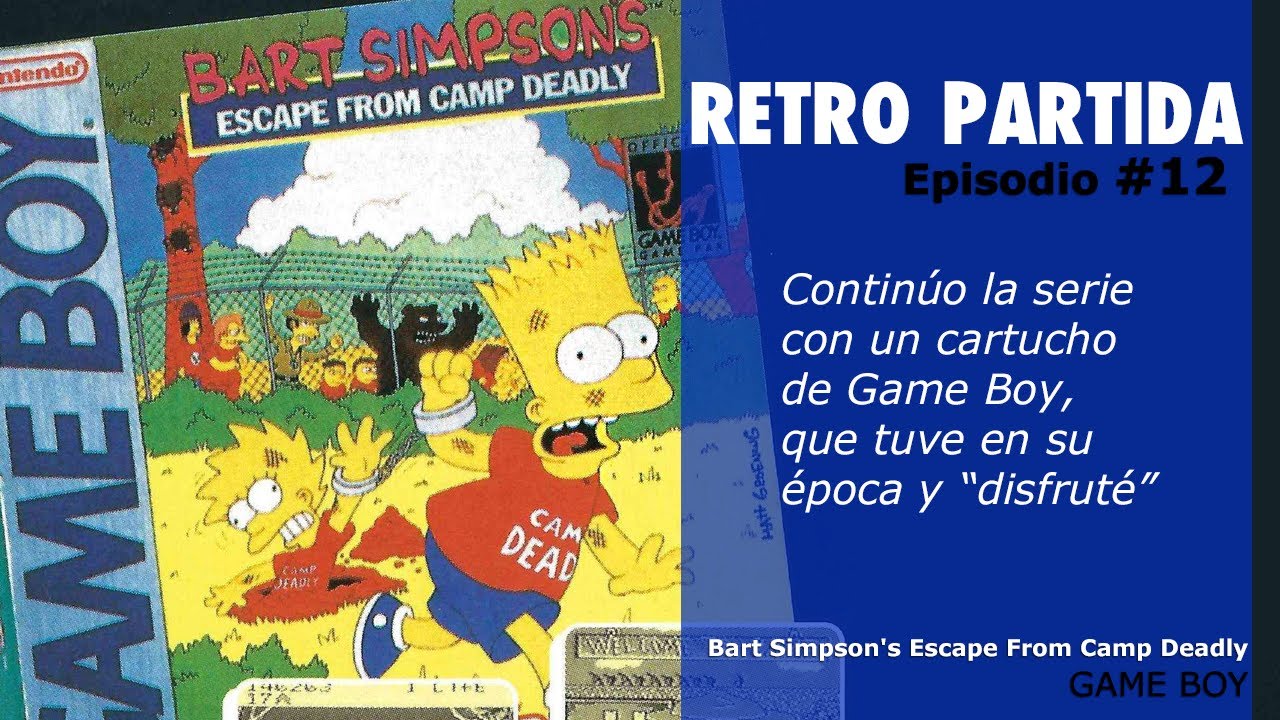 Bart Simpson's Escape From Camp Deadly (1991) | RETRO PARTIDA #12 ...