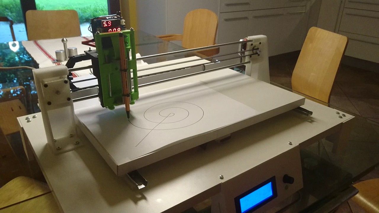 #012 - Plotter first test - YouTube