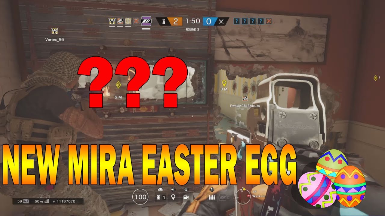 NEW MIRA WINDOW EASTER EGG - Rainbow Six Siege operation health - YouTube