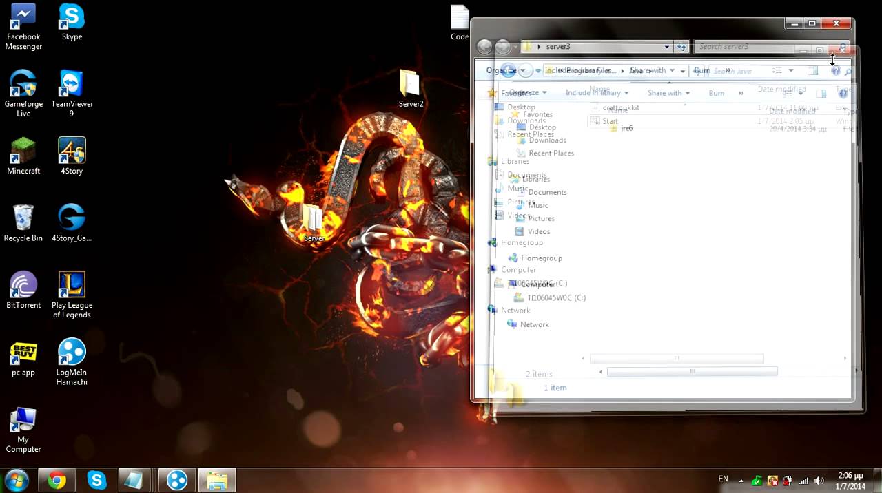 How to Create MC Bukkit Server 1 7 9 Windows 7 - YouTube