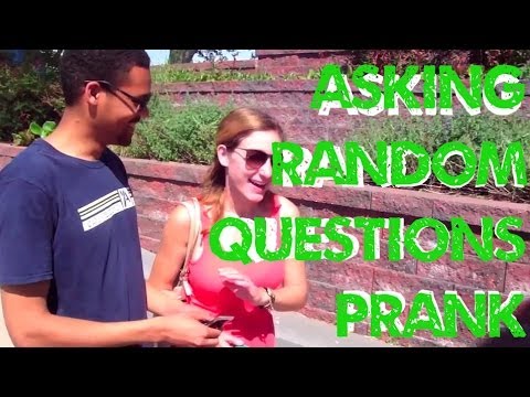 Asking Random Questions Prank - YouTube