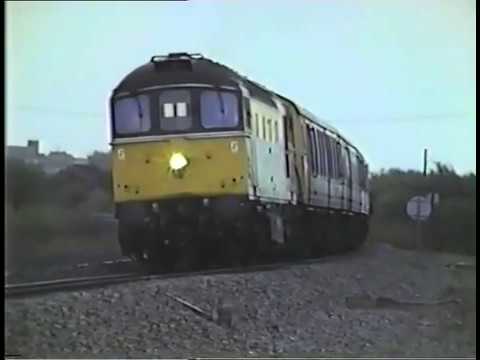 Class 33 Slim Jim No. 33208 arrives at Margam with Condemned Southern ...