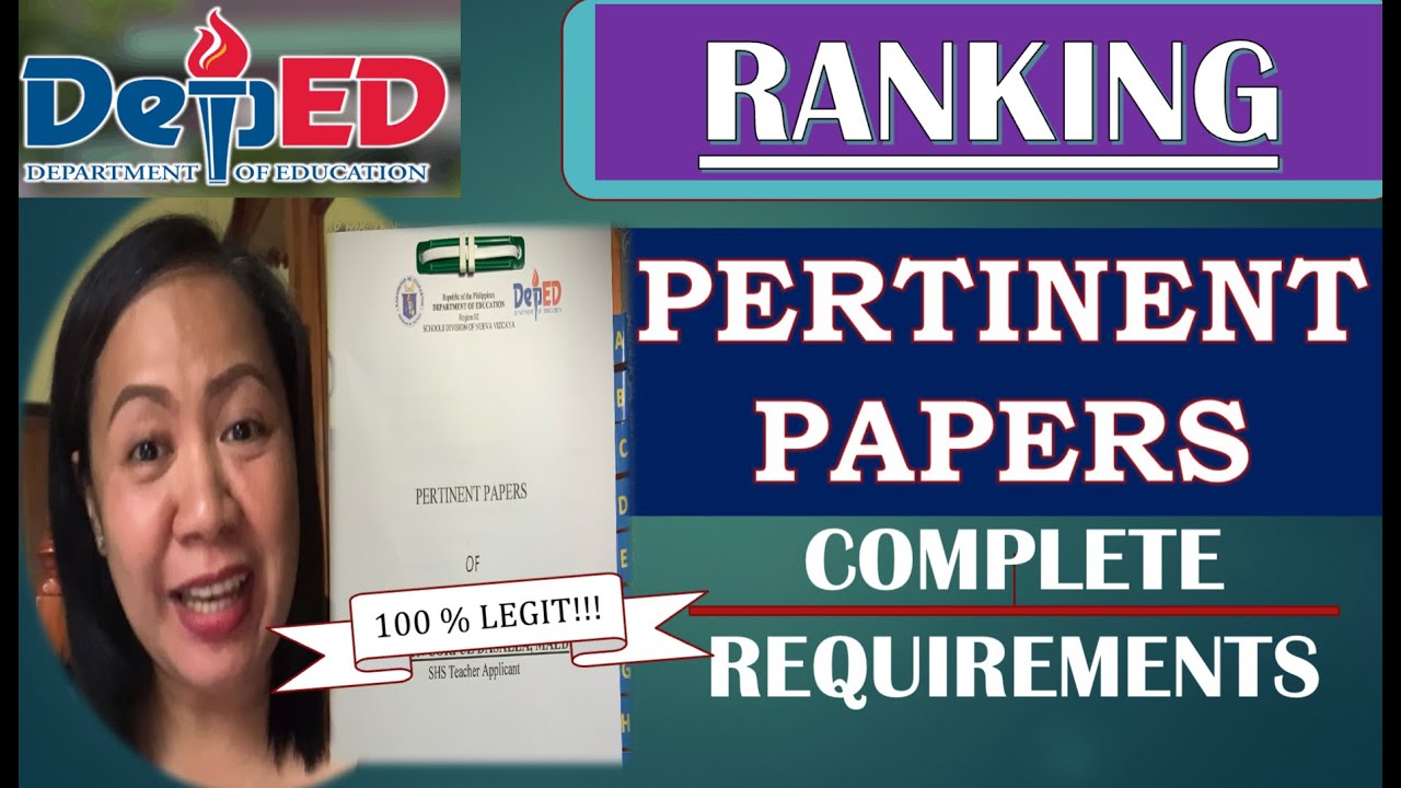 Complete Requirements for Deped Ranking2021/ #depedranking # ...