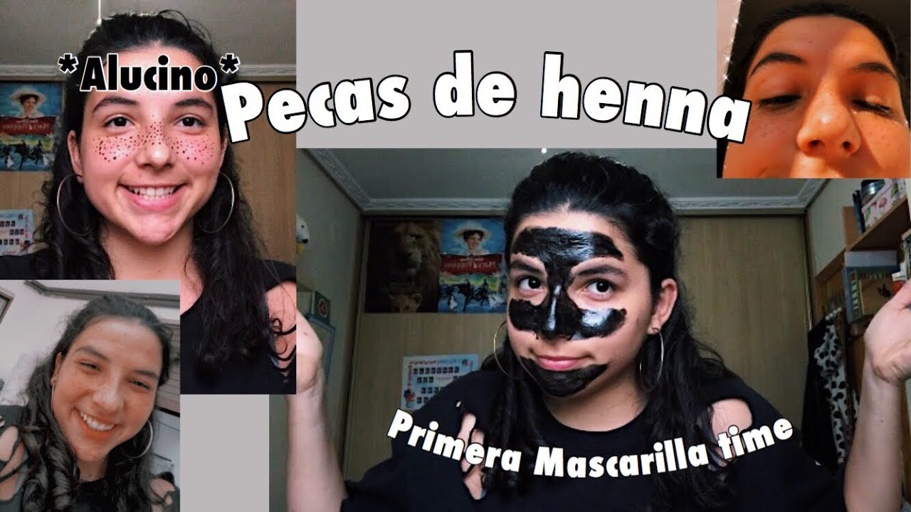 primera MASCARILLA + ME HAGO PECAS con henna (reacciona mi madre ...