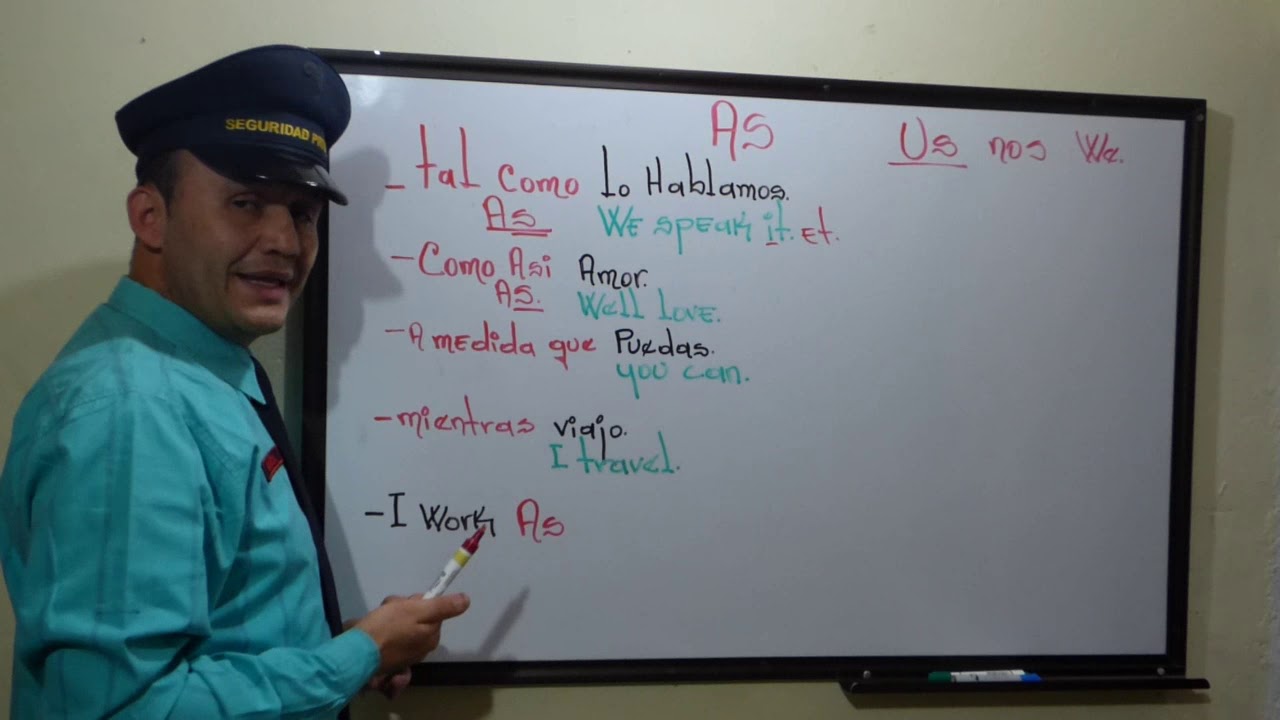 5 significados de As, En ingles. - YouTube