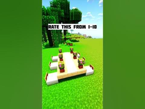 Minecraft: How To Build Dining Table Design 3 #shorts - YouTube