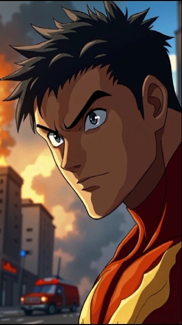 Super hero saves a girl from fire. #cartoon #shortcartoon #anime # ...