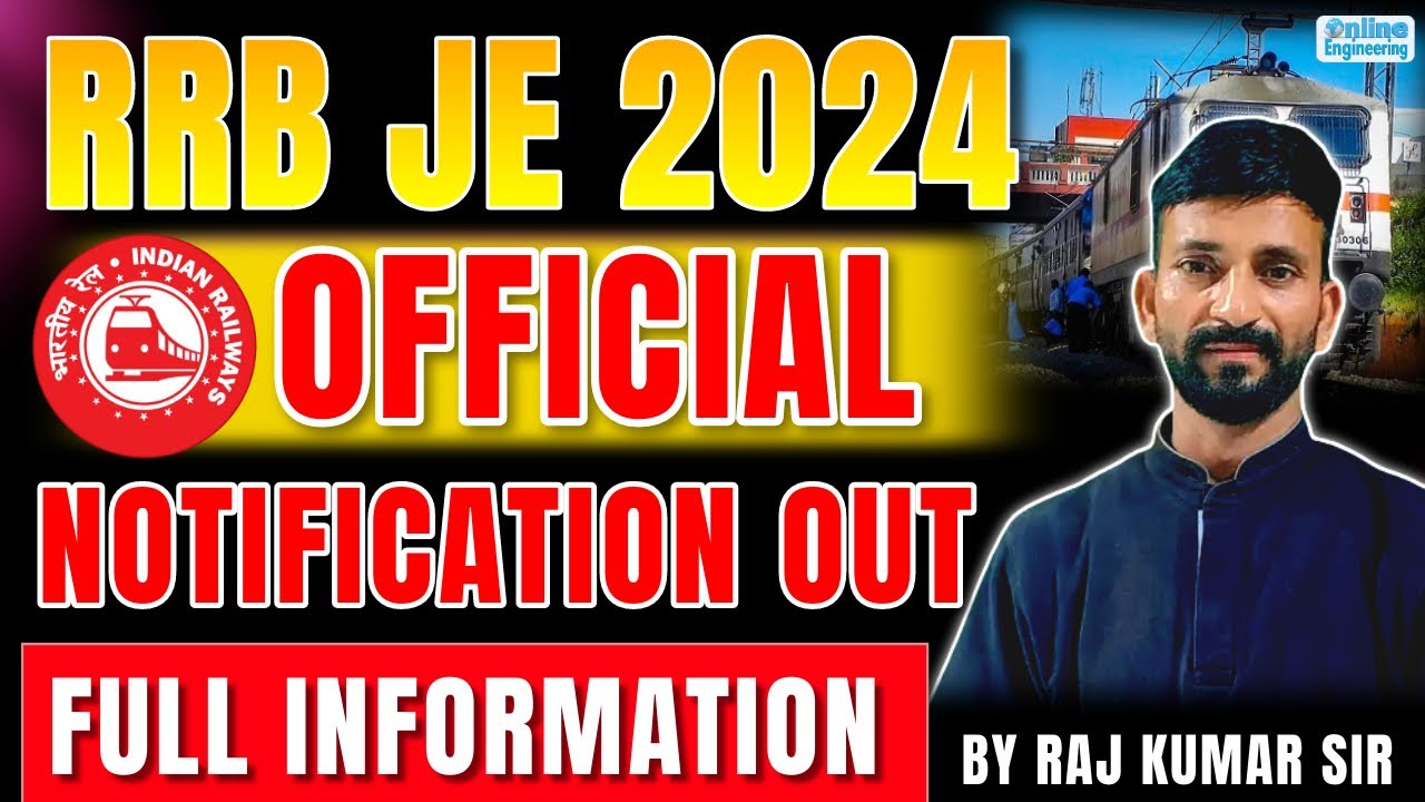 RRB JE 2024 Notification Out ? Railway New Notification 2024 | Post ...