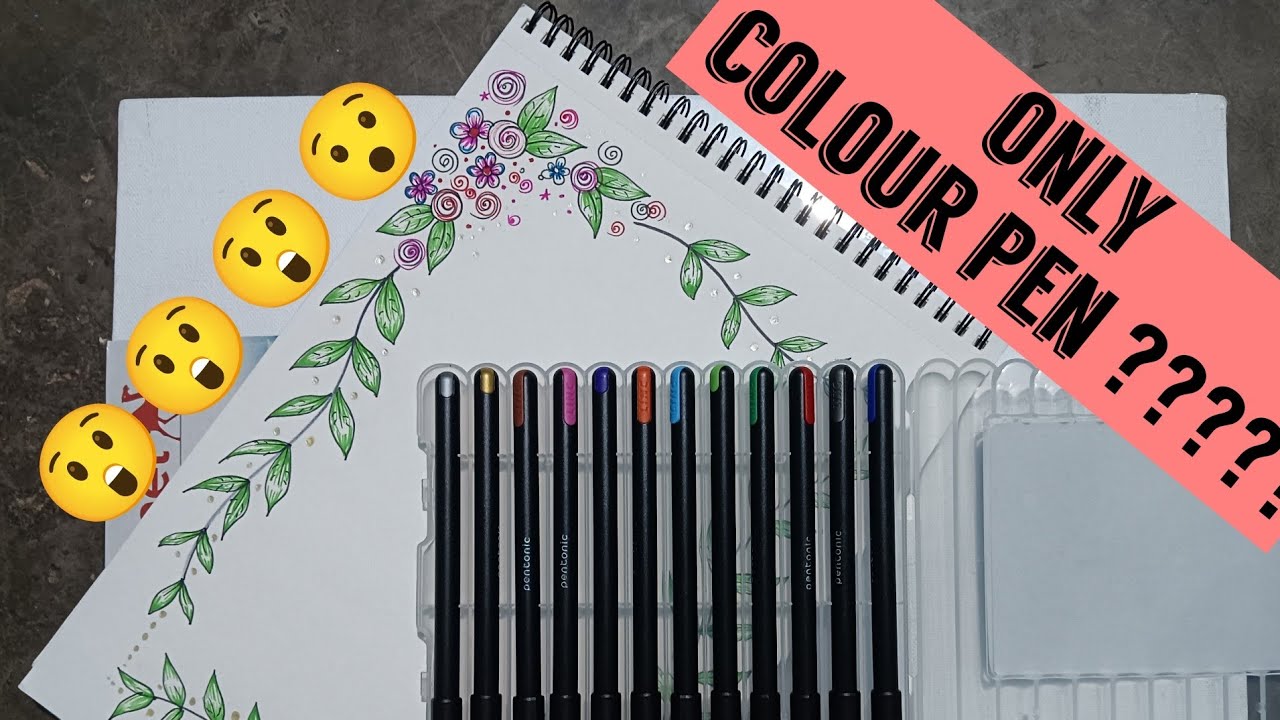 Project Front Page Design 😲😯By Colour Pen 🖊️🖋️/ @FarjanaDrawingAcademy ...