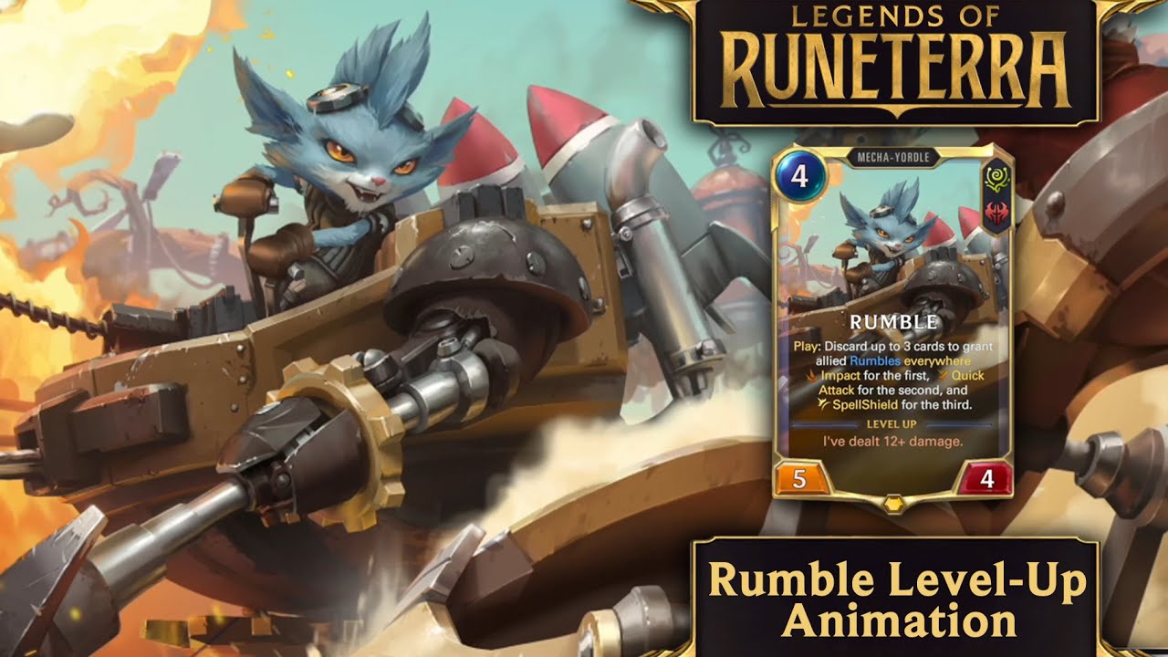 Legends of Runeterra - Rumble Level-Up Animation - YouTube