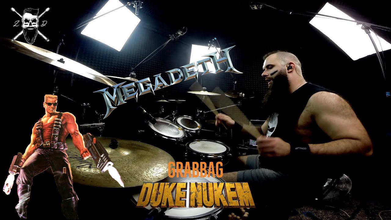 Megadeth - Grabbag (Duke Nukem Theme) - Zyjon Drum Cover #47 🥁🥁🥁 - YouTube