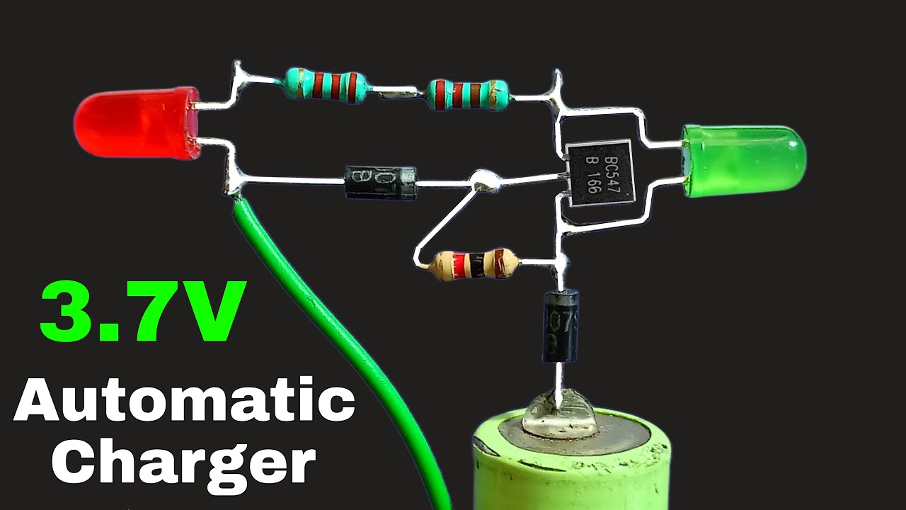 Diy Very Simple 3.7V Automatic Cut Off Battery Charger.. - YouTube