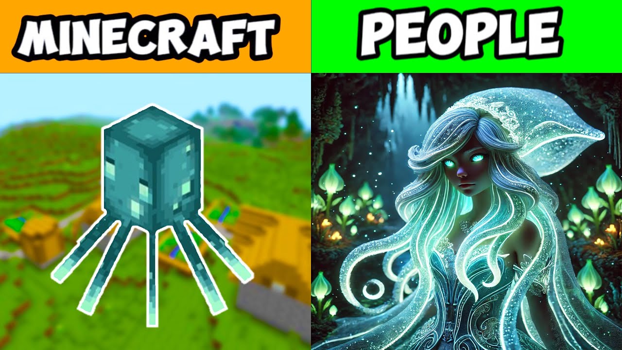 MINECRAFT MOBS BUT ALL MOBS ARE PEOPLE! - YouTube