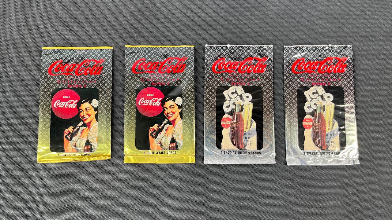 Opening Classic Gold and Silver Cola-Cola Card Packs from 1996 - YouTube