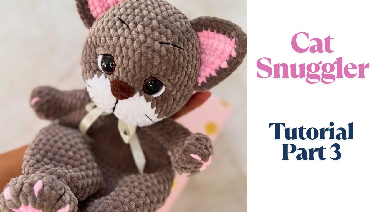 Crochet CAT lovey/kitty snuggler PATTERN/DIY for baby/FREE tutorial ...