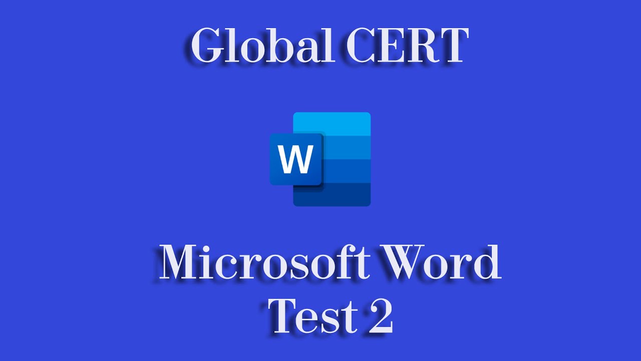 Datacom - Global Cert - Microsoft Word - Test 2 - YouTube