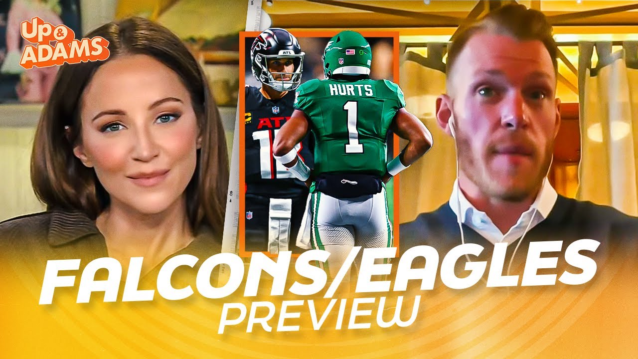 Kay Adams and Kyle Rudolph Preview Falcons/Eagles Monday Night Football - YouTube