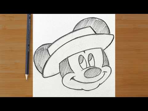 Cómo DIBUJAR a MICKEY MOUSE 🎨 Paso a Paso Fácil con Lápiz