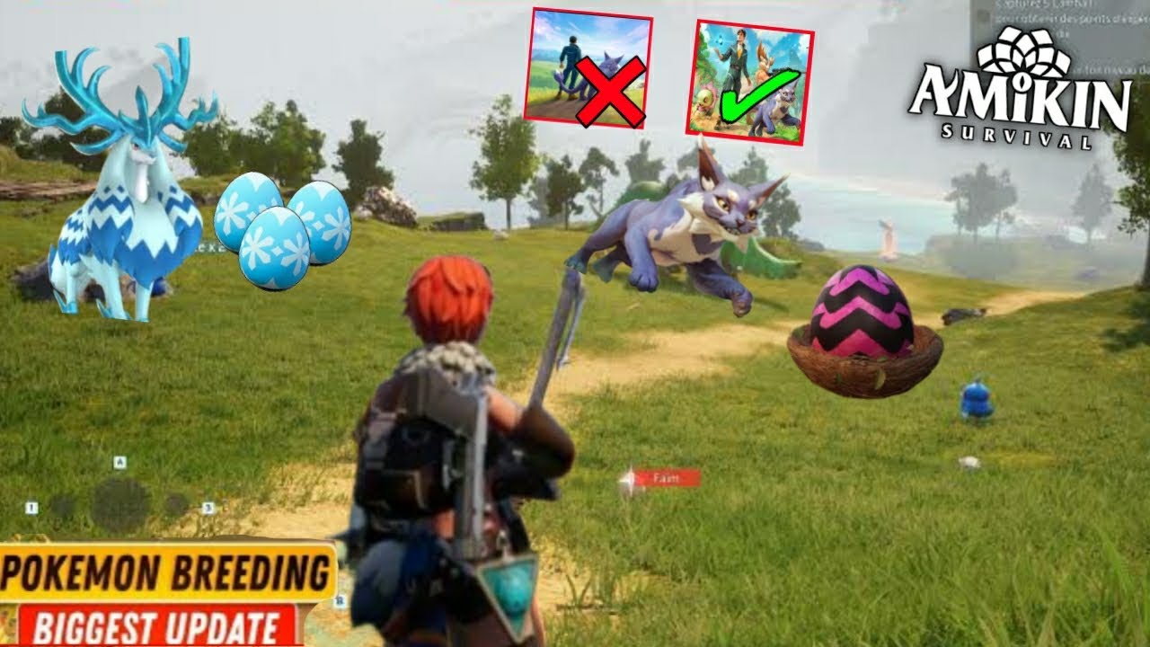 Wow Full PC System Pokemon Breeding Update Amkin Survival Mobile - YouTube