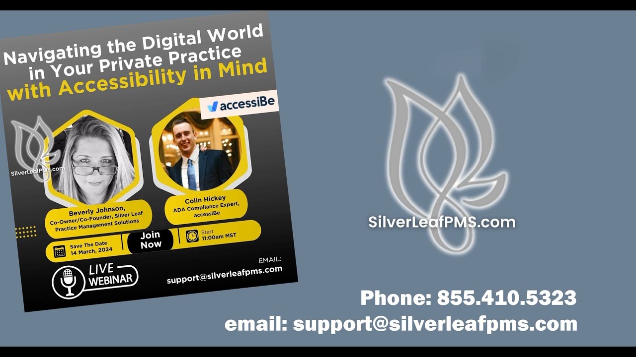 Silverleafpms / Accessibe Info Webinar 2024 - YouTube