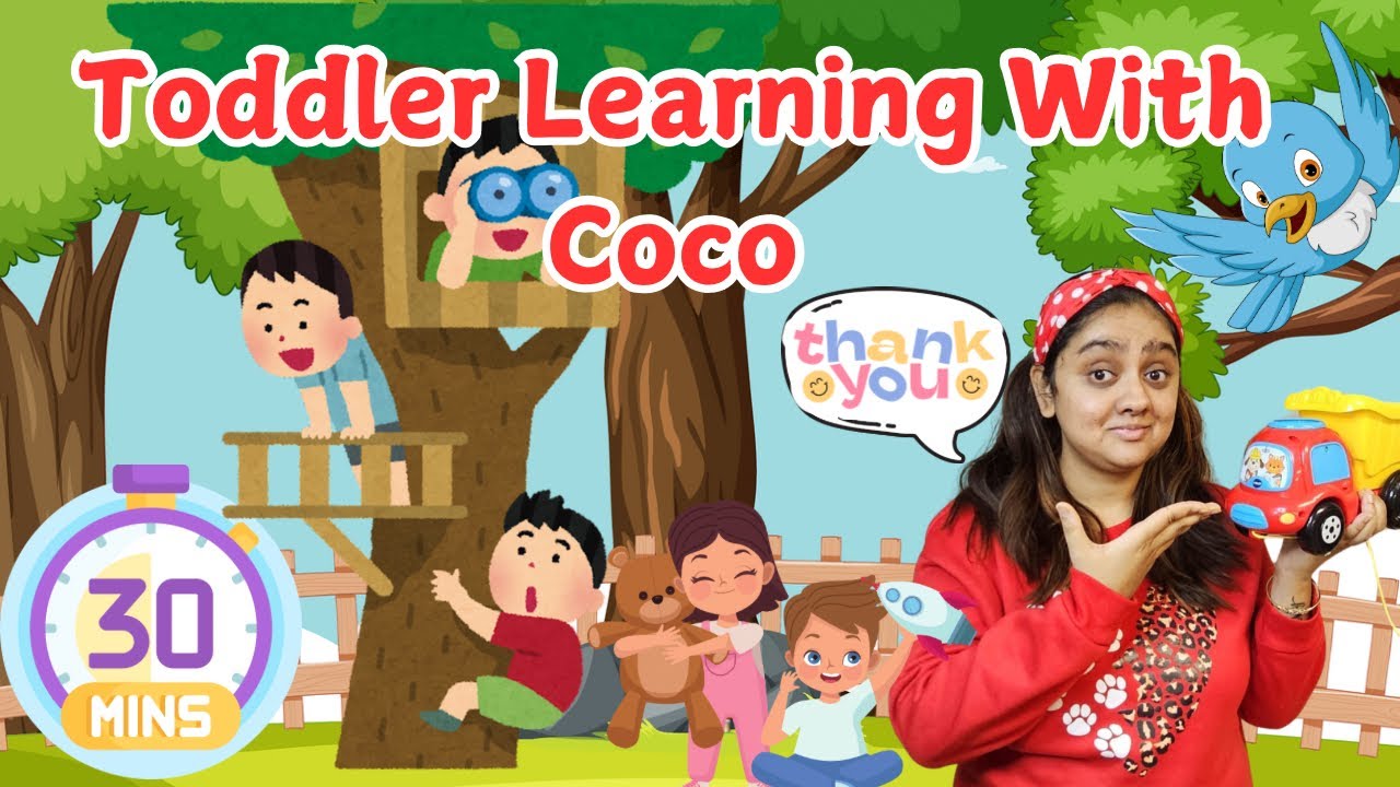 Toddler Learning With Coco | Learn First Words, Songs | Wheels on the ...