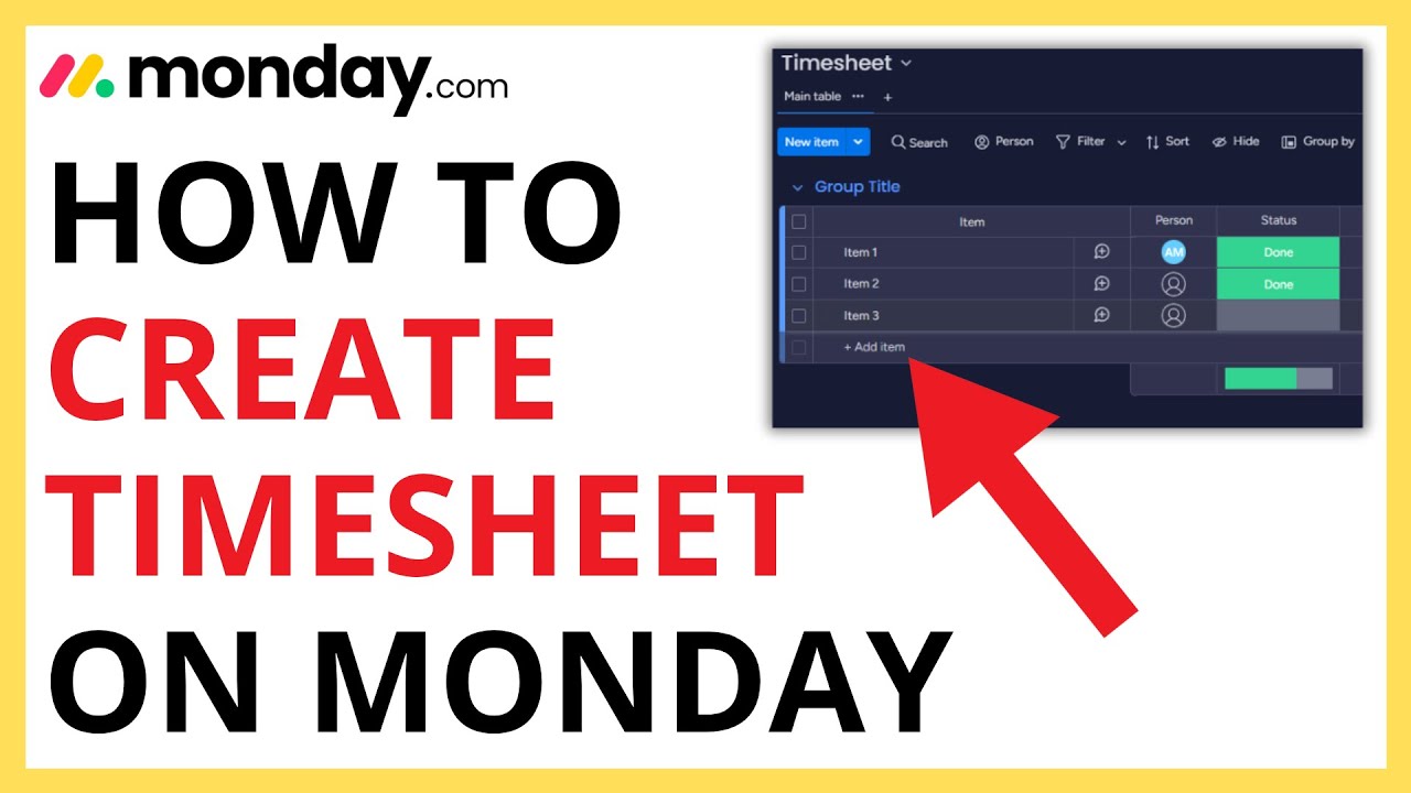How to Create Timesheet on Monday.com [QUICK GUIDE] - YouTube