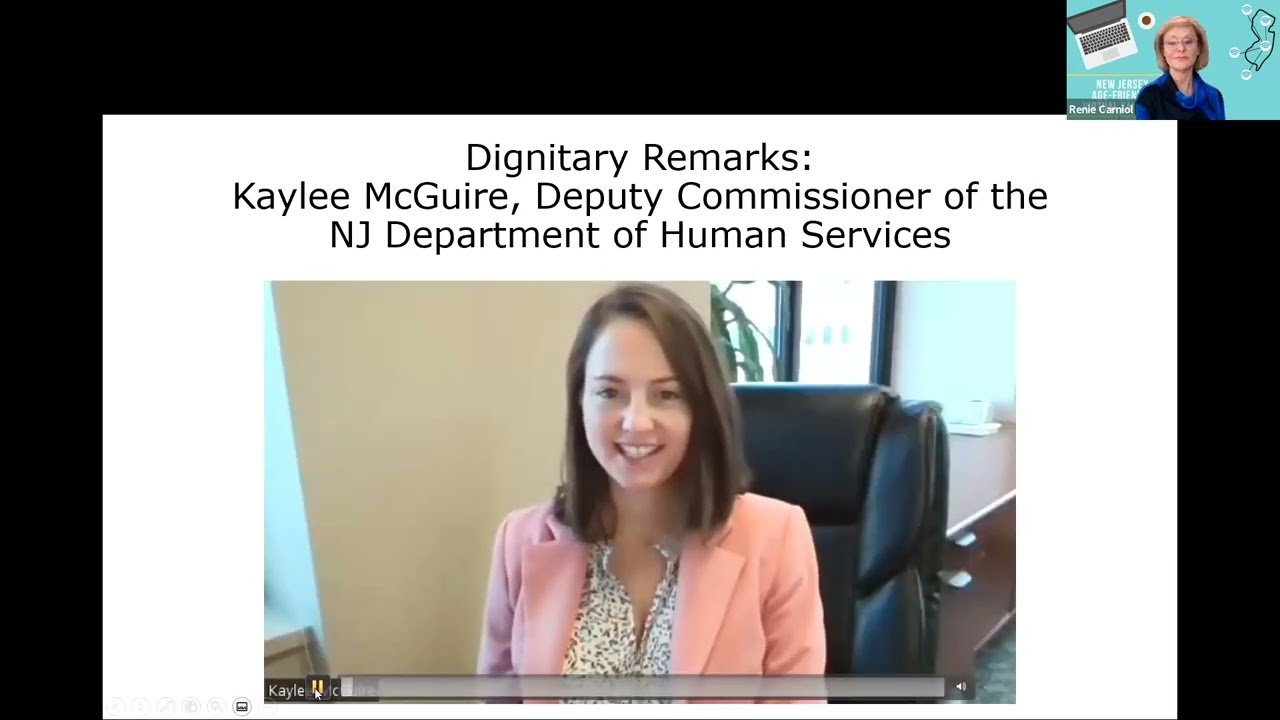 Remarks from Kaylee McGuire, Deputy Commissioner of the NJ Department ...