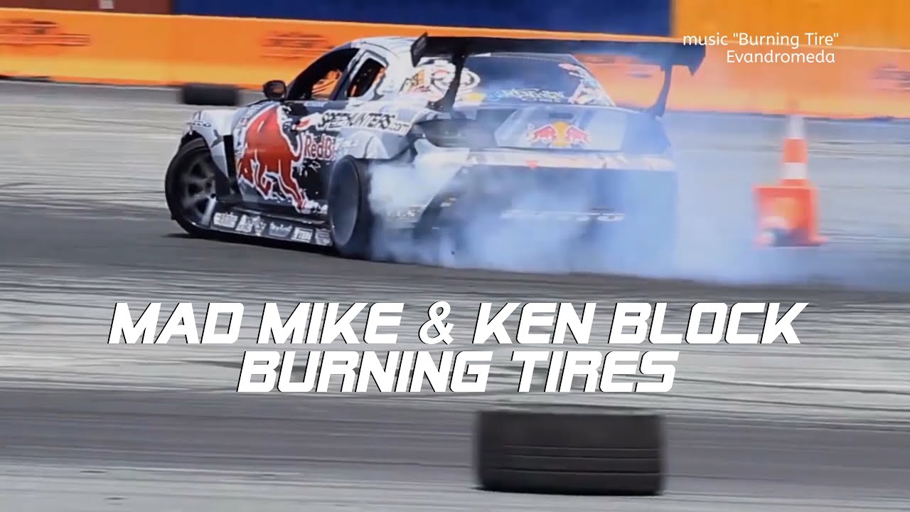 MAD MIKE & KEN BLOCK'S DRIFT The sound of engines and tires - YouTube