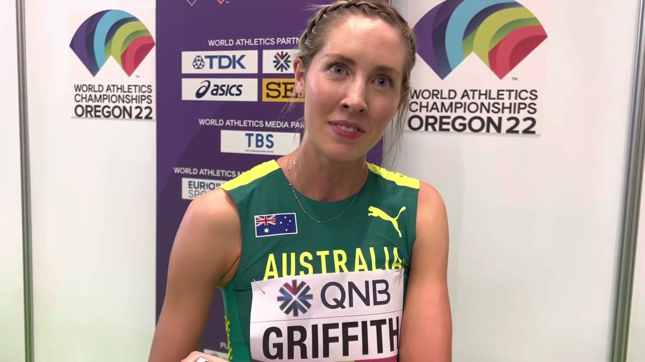 Georgia Griffith talks after 1st round of 2022 Worlds 1500 - YouTube