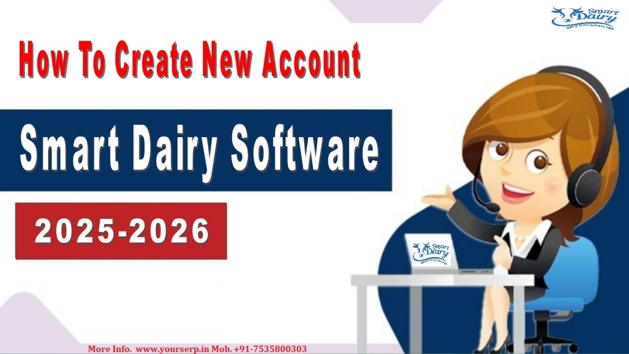 Smart Dairy Software in How To Create New Account - YouTube