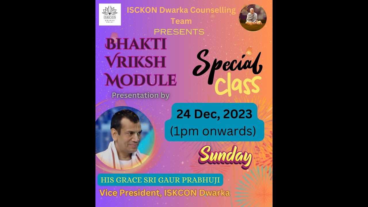BHAKTI VRIKSH MODULE BY HG SRI GAUR PRABHUJI - YouTube