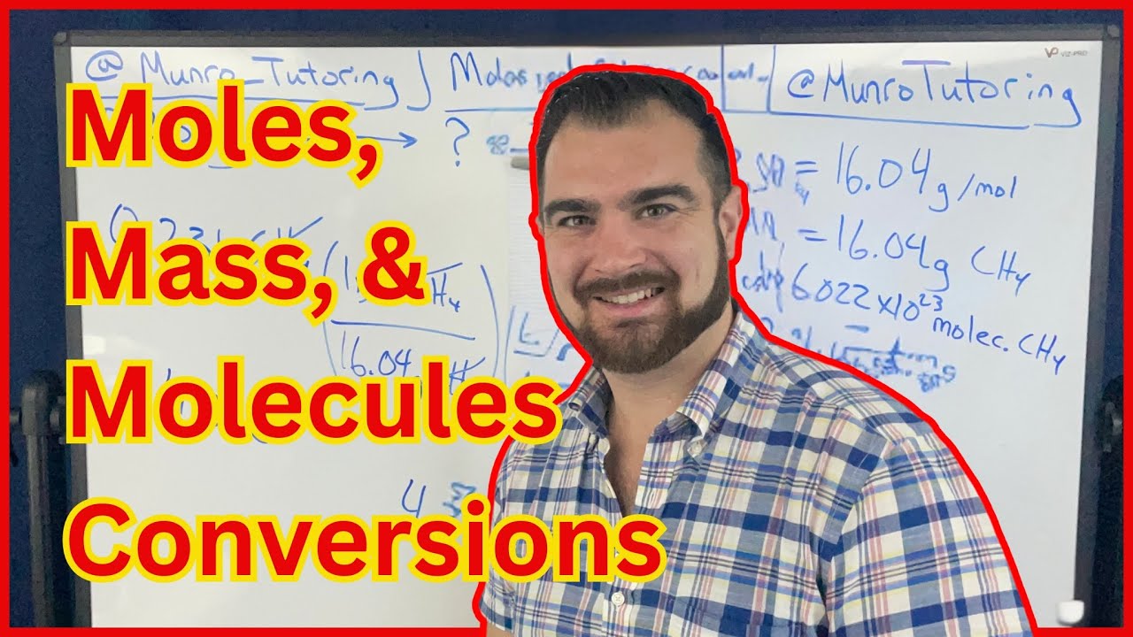 Moles, Mass, Molecules Conversions (Pre-Stoichiometry) | Free Chemistry ...