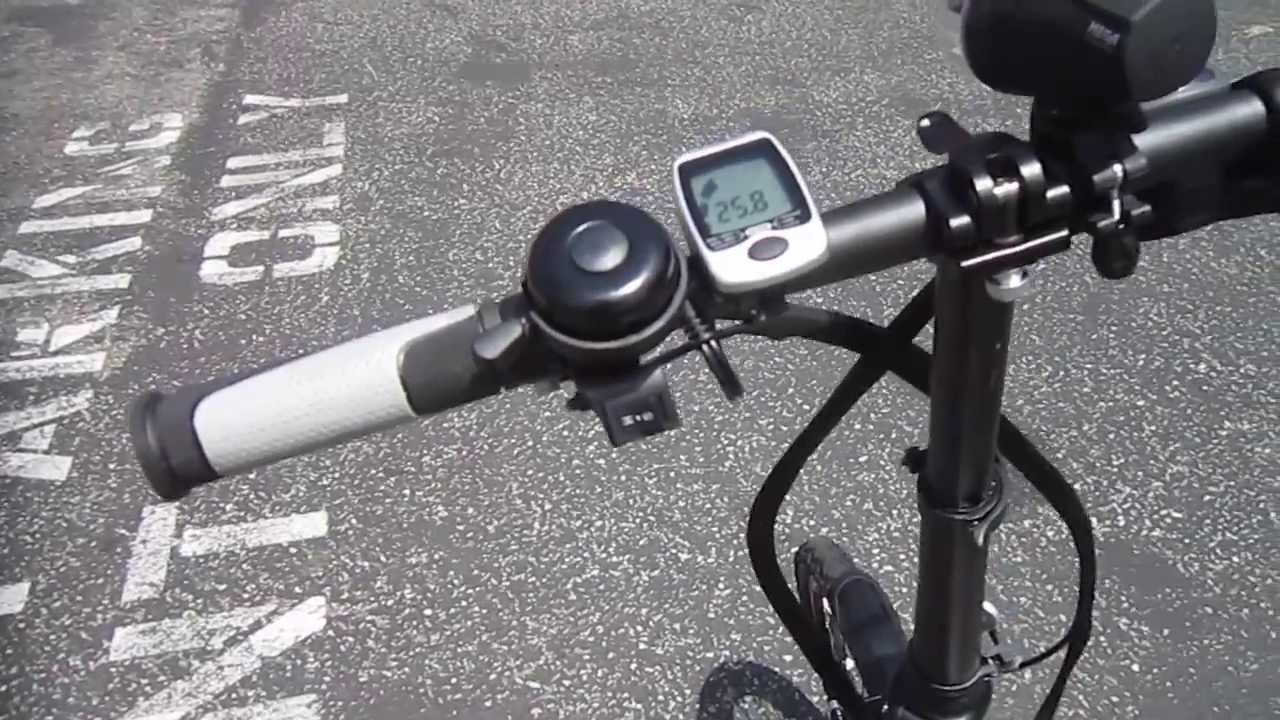 A2B Kuo 2013 Folding E-bike---Riding the Streets of El Segundo - YouTube