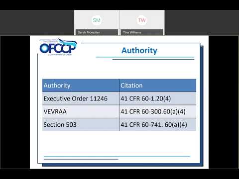 Overview of Section 503 Focused Reviews with OFCCP - YouTube