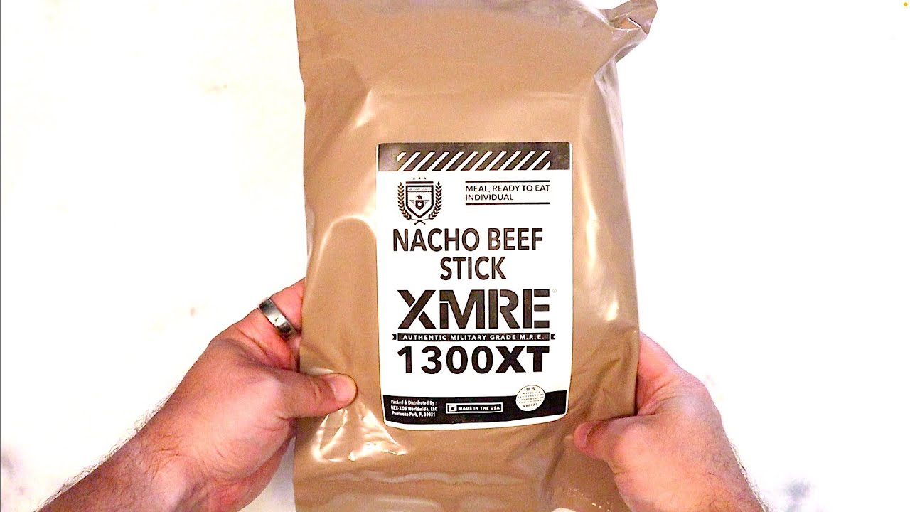 MRE Review | XMRE 1300XT | Nacho Beef Stick - YouTube