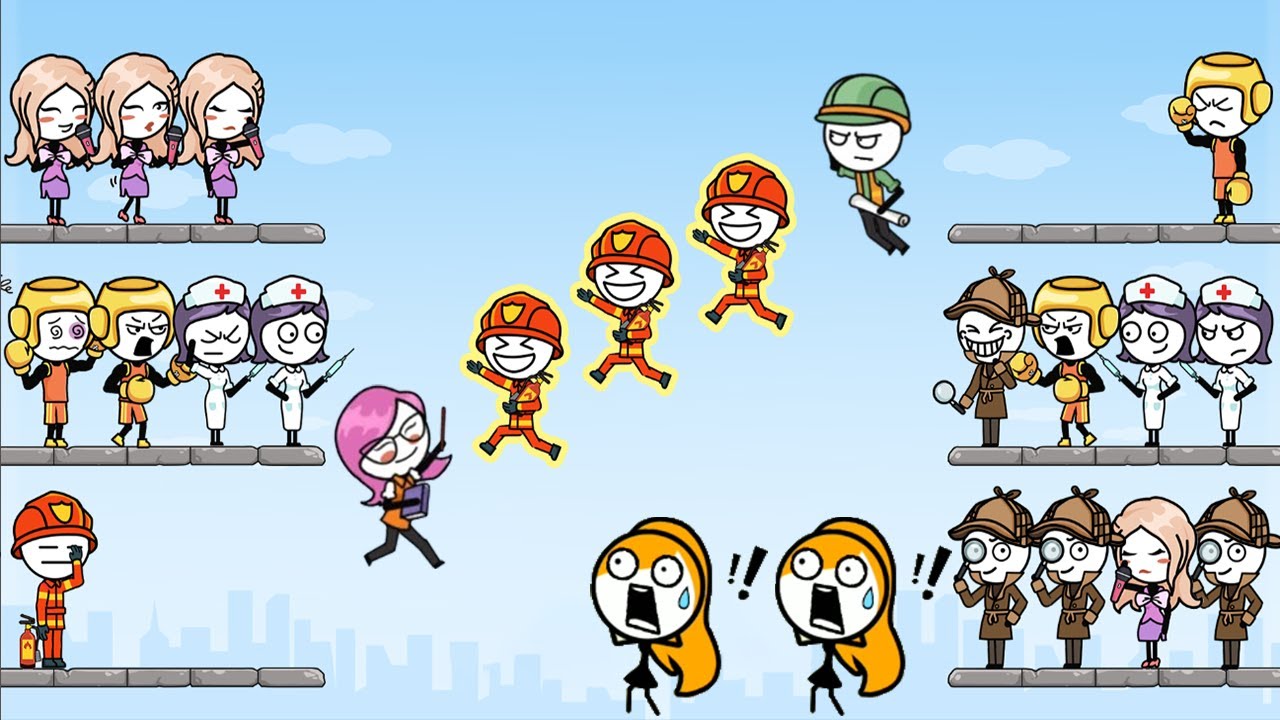Stickman Sort Puzzle(WEEGOON) - Stickman character to move - Part 1 ...