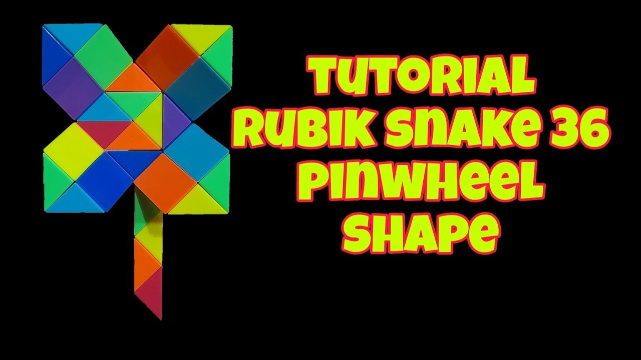 Rubik's snake 36 pinwheel shape - YouTube