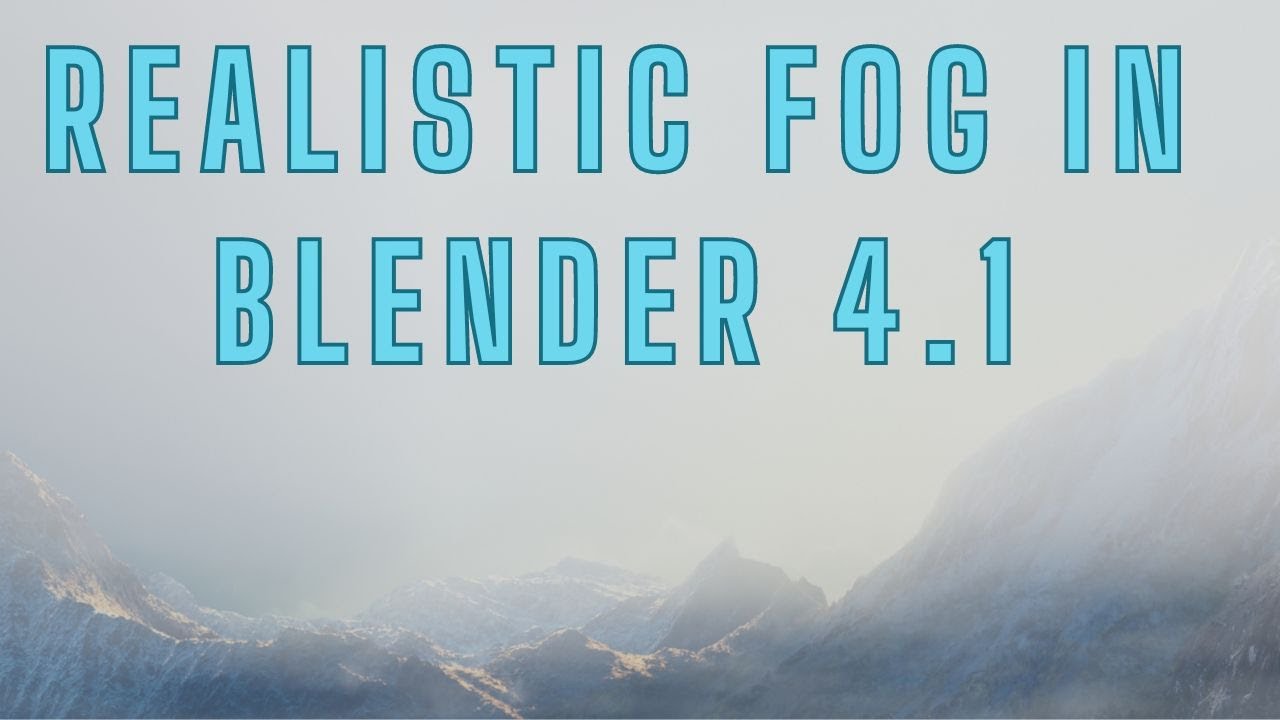 How to Create Realistic Fog In Blender 4.1 - YouTube
