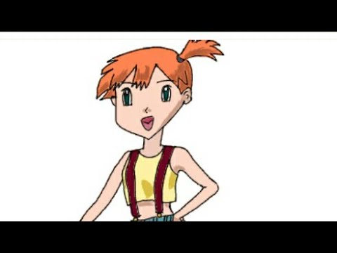 Drawing Misty from Pokemon Series - YouTube