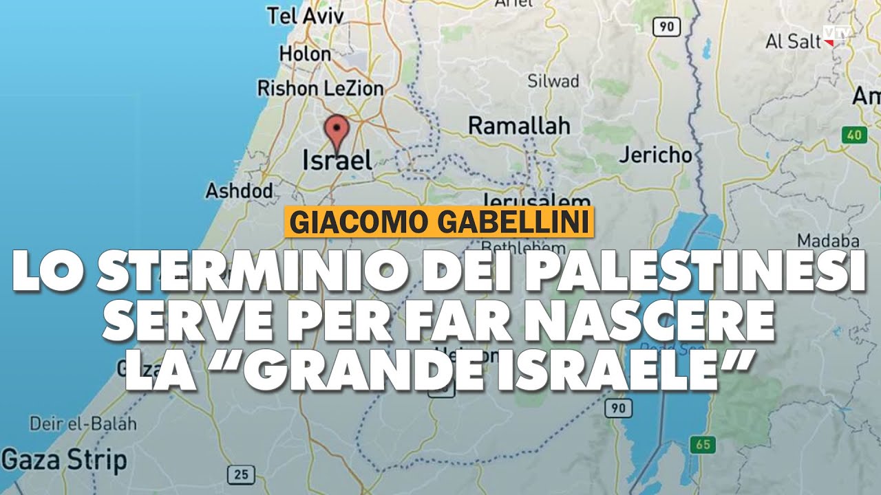 Giacomo Gabellini: "Israele vuole occupare tutti i territori ora ...