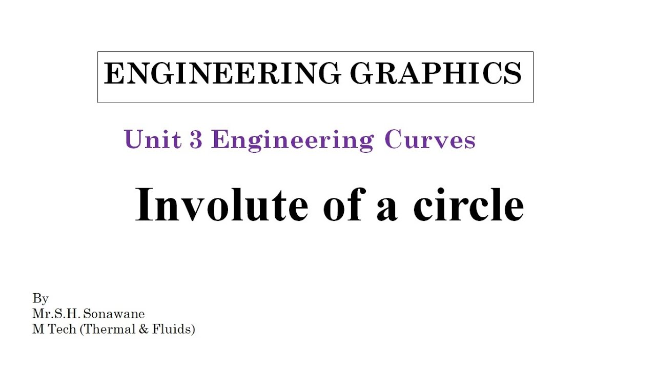 How to Draw a Involute Curve? - YouTube