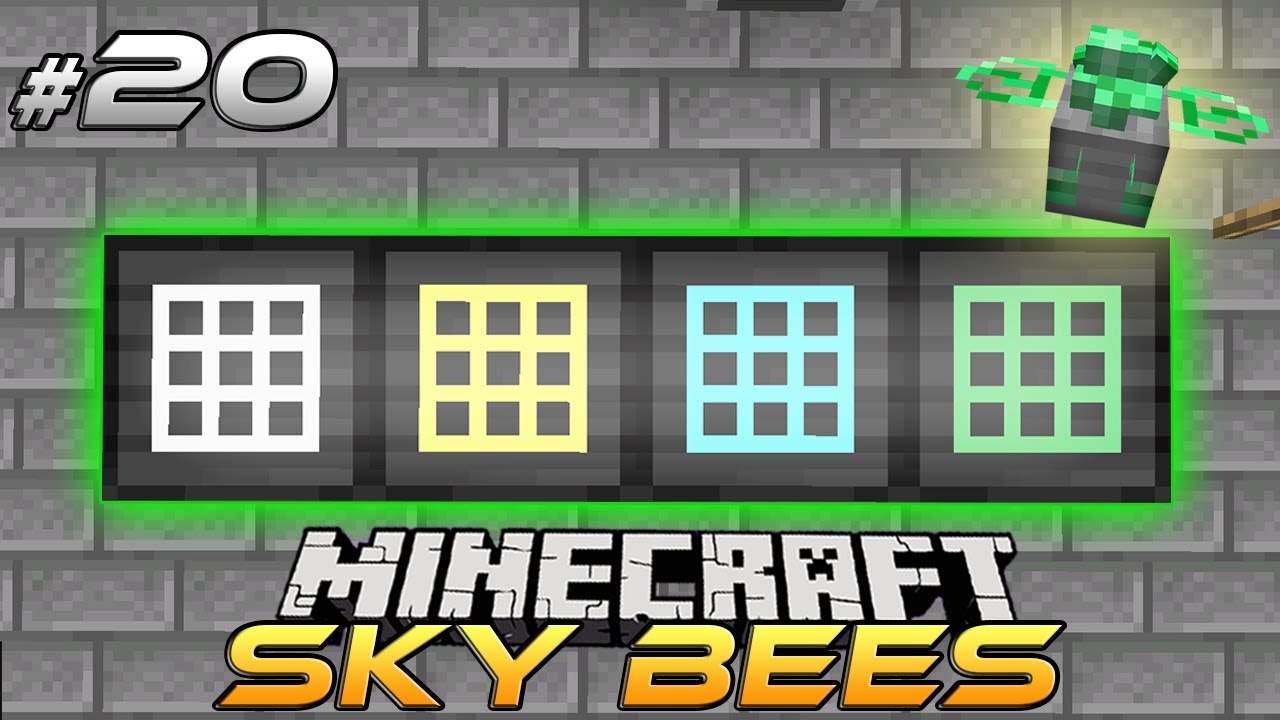 MINECRAFT SKY BEES | ULTIMATE Crafting & Emerald Bee | EP 20 | Modded ...