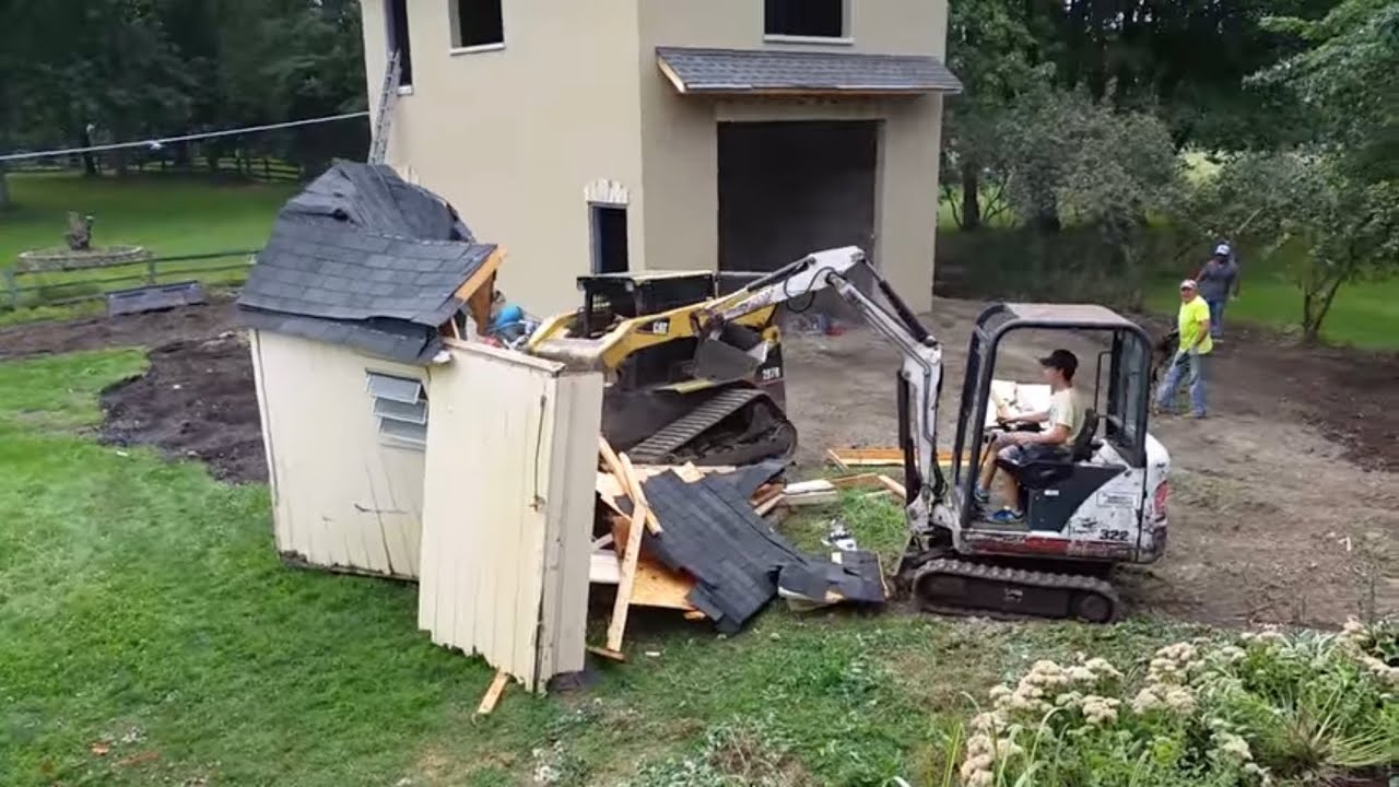 Garden Shed Demolition (start @5:10) - YouTube